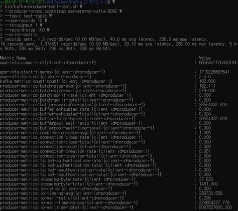 [kafka] Kafka Producer Consumer Perf Test Sh