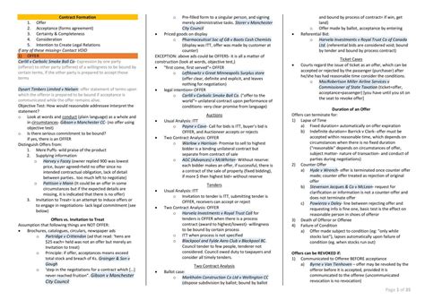 Lpab04 Contract Law Exam Notes Laws1015 Contracts Usyd Thinkswap