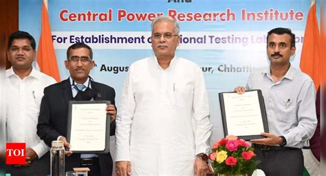 Chhattisgarh Cpri Inks Mou For Setting Up Major Testing Lab In Naya