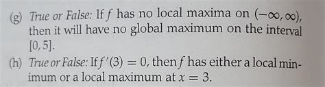 Solved 1 Truefalse Determine Whether Each Of The