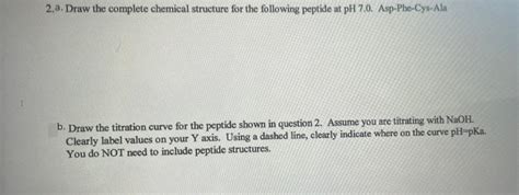 Solved A Draw The Complete Chemical Structure For The Chegg