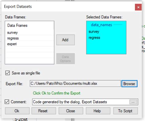 Extending The File Export Export Dataset Dialogue · Issue 5590 · Idemsinternationalr