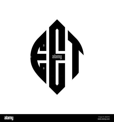 Eet Circle Letter Logo Design With Circle And Ellipse Shape Eet