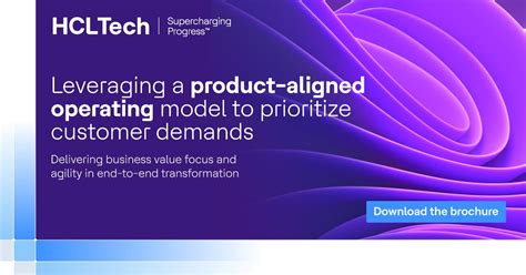 hcltech digital business on linkedin product aligned operating model