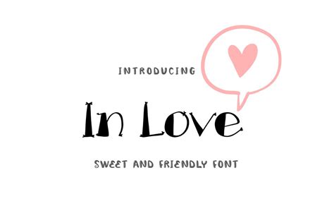 Digital Font Procreate Font Display Font In Love Font Cricut Design Font Font With Heart
