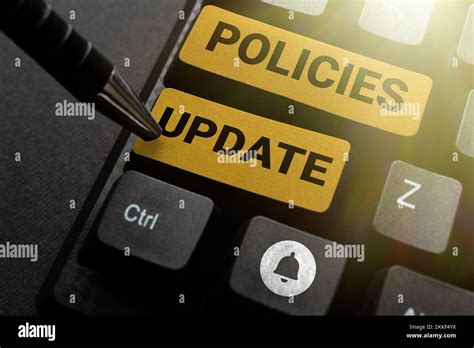 Text Showing Inspiration Policies Update Business Overview Act Of