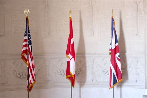 Flags At A Monument Free Stock Photo - Public Domain Pictures