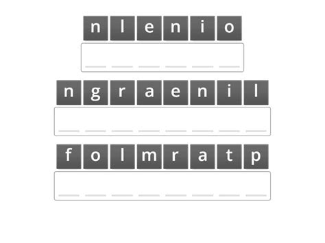 Ict Key Words Anagram