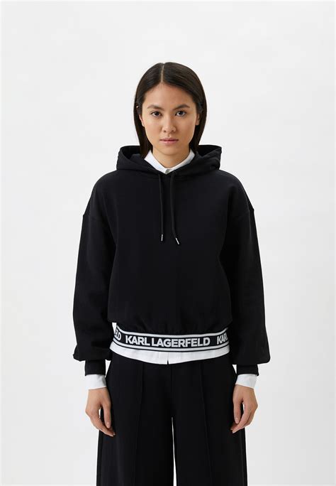 Худи Karl Lagerfeld, цвет: черный, RTLACG069801 — купить в интернет ...