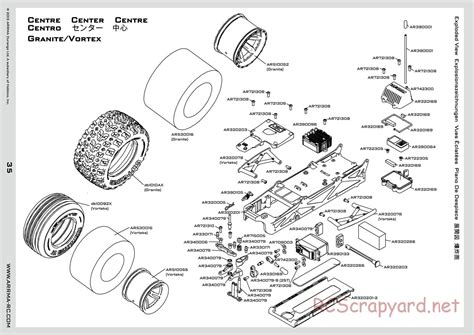 Arrma Granite Bls 2014 Exploded Views And Parts Lists Ar102615