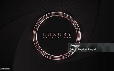 추상적인 종이 모양의 고급 배경 블랙 컬러 겹침 질감 골든 라이트 요소 반짝이 장식 벡터 그래픽 0명에 대한 스톡 벡터 아트 및 기타 이미지 Istock