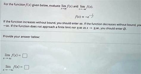solved texts for the function f x given below evaluate lim f x and