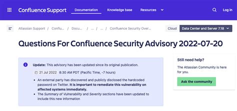 Atlassian の Questions For Confluence：パスワード・ハードコードの脆弱性が Fix Iot Ot Security News