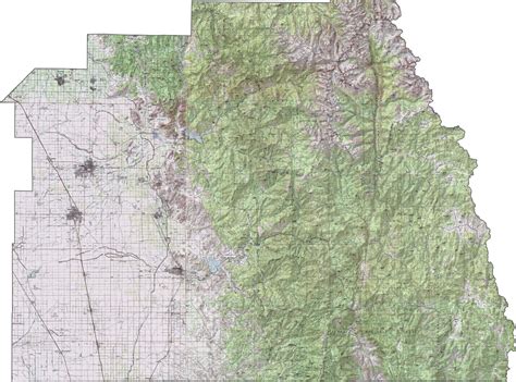 Tulare County Map California Us County Maps