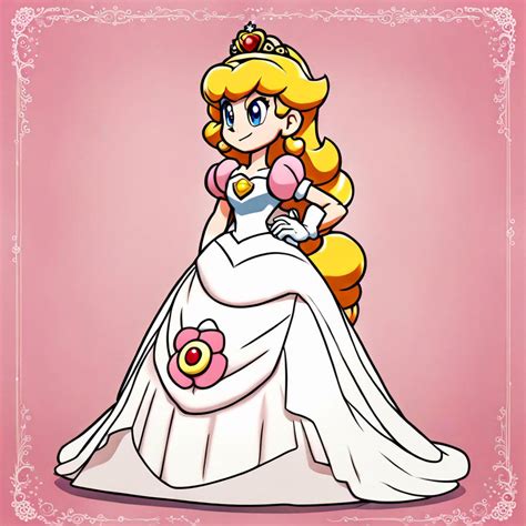 Princess Peach Wedding Gown By Nabemp17 On Deviantart