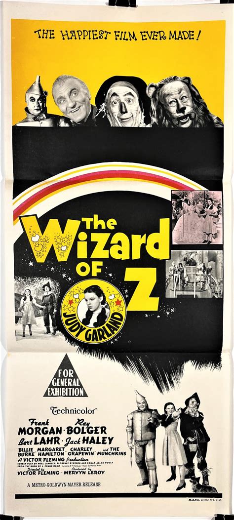 Lot The Wizard Of Oz 1939 M G M Starring Judy Garland Frank Morgan Ray Bolger And Jack Haley