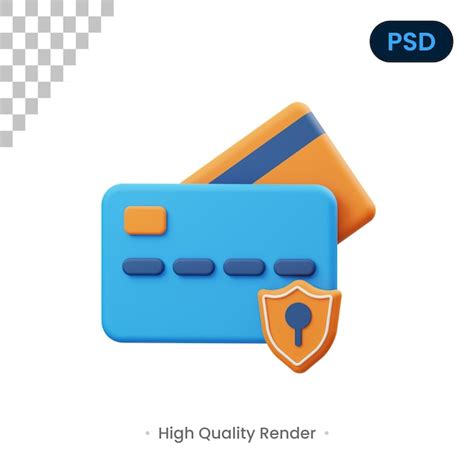 Premium Psd Security 3d Render Illustration Premium Psd