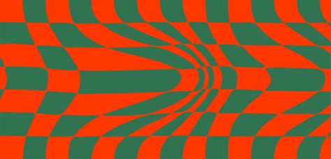 Retro Groovy Wavy Psychedelic Checkered Background 22192320 Vector Art