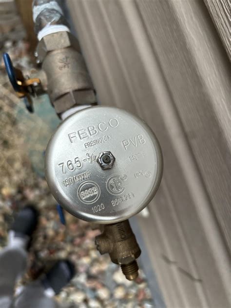 Backflow Preventor Leaking R Irrigation