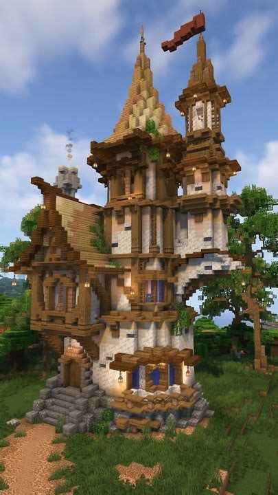 Minecraft Fantasy Wizard Tower Build Minecraft Houses Minecraft