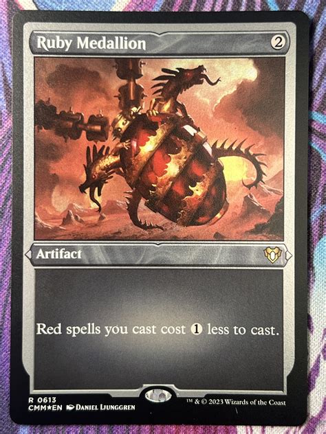 Ruby Medallion Cmm Etched Foil Bootleg Mage