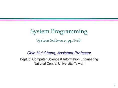 ppt system programming system software pp 1 20 powerpoint