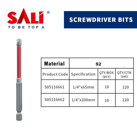 China Screwdriver Bit Set Manufacturers Suppliers Factory Wholesale Quotation SALI