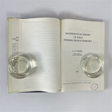 Mathematical Theory Of X Ray Powder Diffractometry By Wilson A J C