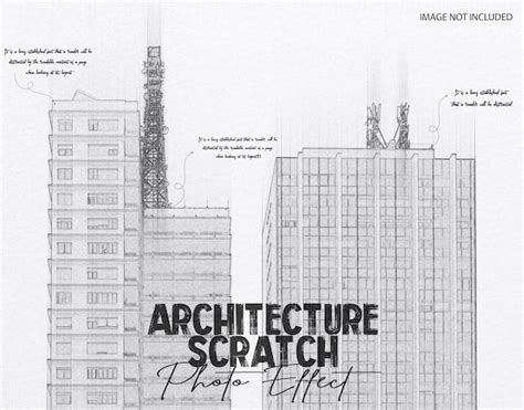 Premium Psd Architecture Scratch Photo Effect