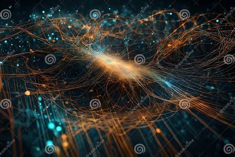 An Abstract Representation Of Quantum Computing Showcasing Entangled