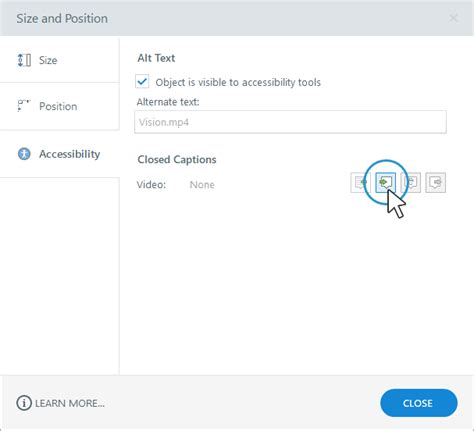 Closed Captioning In Storyline 360 E Learning Heroes
