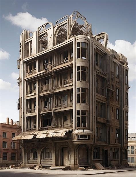 Reconstructing A Building After A War Premium Ai Generated Image