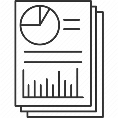 Marketing Report Analysis Business Summary Icon Download On