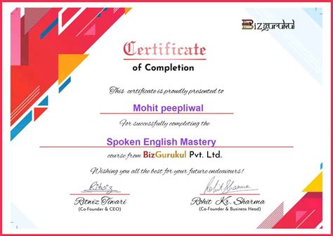 Mohit Peepliwal On Linkedin My First Spoken English Achievement