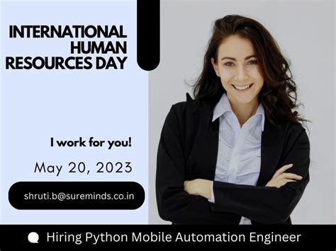 Shruti On Linkedin Internationalhrday Linkedin Hiring Pythonautomation Ios