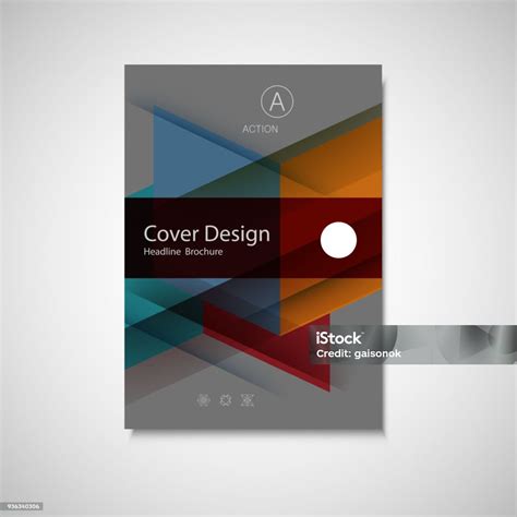 A4 크기에 추상 비즈니스 플라이어 디자인 벡터 템플릿 연례 보고서 또는 책 커버 간단한 스타일 프론트 페이지 브로셔 개념에 대한 스톡 벡터 아트 및 기타 이미지 Istock