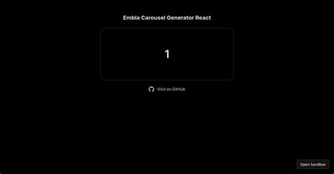 Embla Carousel Generator React Codesandbox