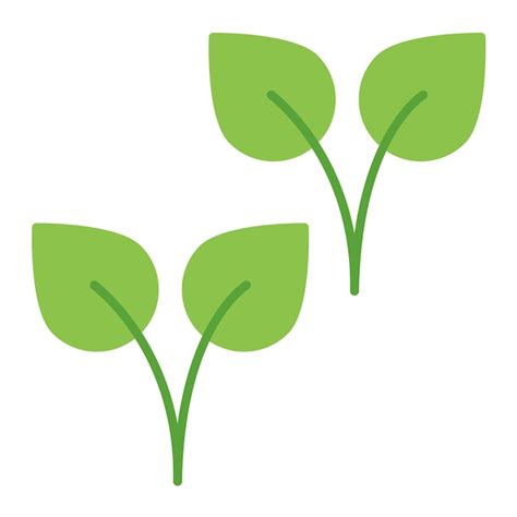 Premium Vector Herb Leaf Vector Illustration Style