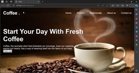 Naincy Raj On Linkedin Hello Linkedin Fam Landing Page Coffee Html Css Cursor Pointer