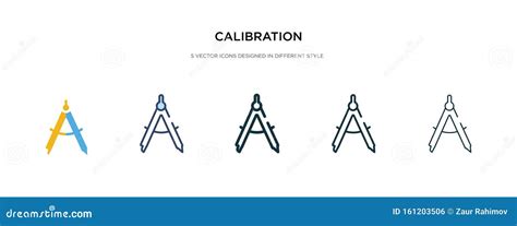Calibration Icon Vector Isolated On White Background Calibration Sign