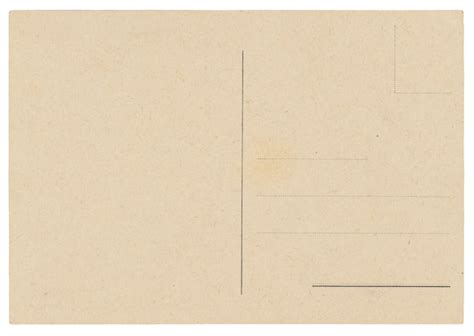 Premium Photo Blank Postcard Background Isolated Over White