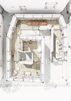 91 idées de Coupe perspective dessin architecture architecture schémas d architecture