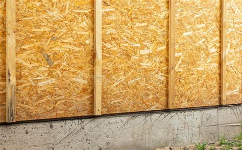 Plywood Sheets On A Concrete Foundation Installation Of Osb Wall