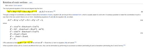 Rotation Of Conics R Askmath