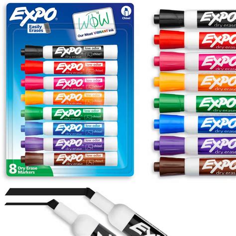 EXPO Dry Erase Chisel Tip Markers