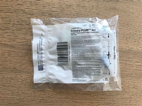 New Hospira 14687 28 Lifeshield Primary Plum Set Clave Port Clave Y