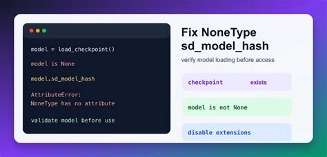 Fix Attributeerror Nonetype Has No Attribute Sdmodelhash