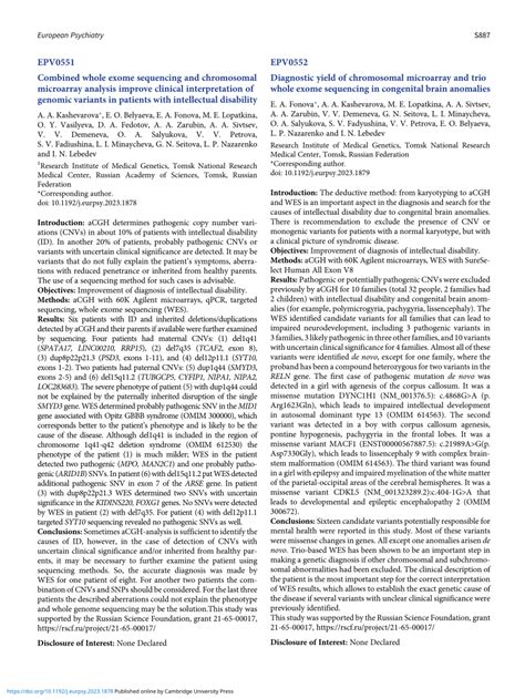 Pdf Combined Whole Exome Sequencing And Chromosomal Microarray Analysis Improve Clinical