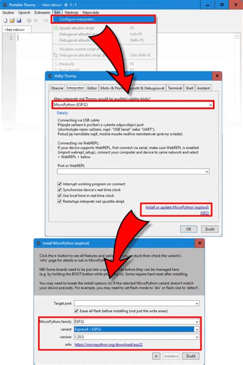 Esp Micropython Instalace Micropython Pomoc Thonny Ide Fyzik Ln Kabinet Fyzkab