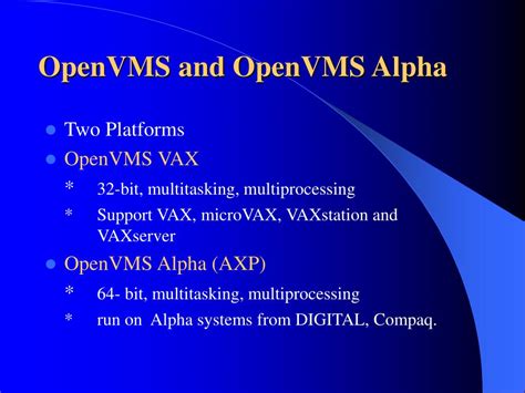 Ppt Open Vms Powerpoint Presentation Free Download Id4489775